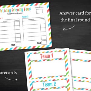 Birthday Friendly Feud | Printable Birthday Party Activity for Kids and ...