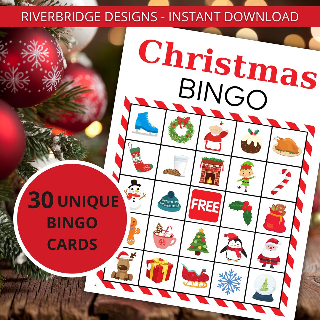 Christmas Bingo | Christmas Party Game | Printable Activities for ...