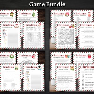 Christmas Mega Game Bundle | Printable Christmas Games for Kids and ...