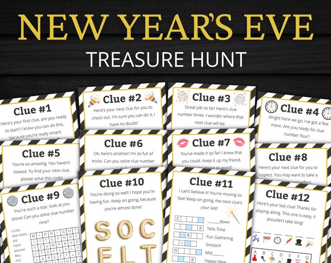 New Years Eve Riddle Me This Game, Printable New Year Party Game ...