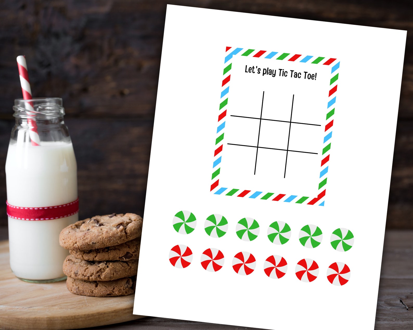 Elf Tic Tac Toe Christmas Elf Activity Holiday Elf Ideas - Etsy