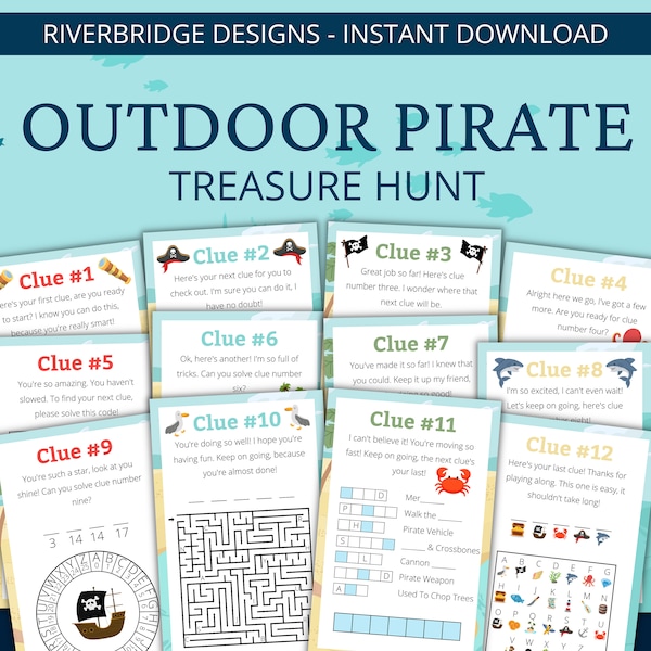 Pirate Treasure Hunt - Etsy
