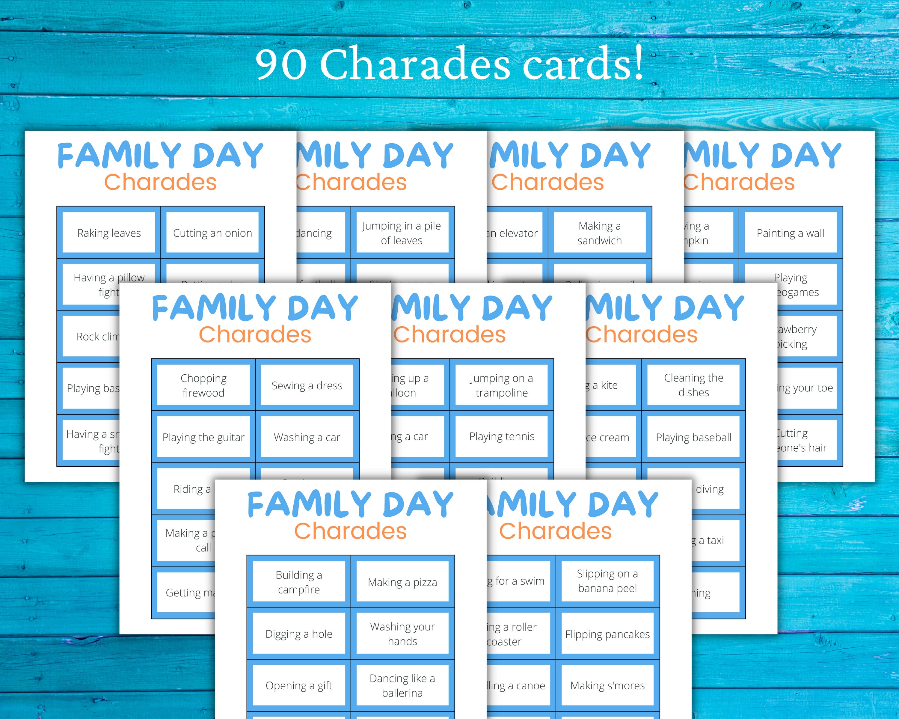 Family Day Game Bundle | Printable Family Day Games and Activities for ...