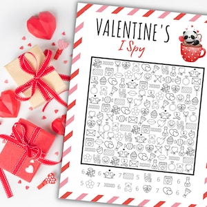 Valentine's Day I Spy Game | Valentine's Party Games | Valentines Day ...