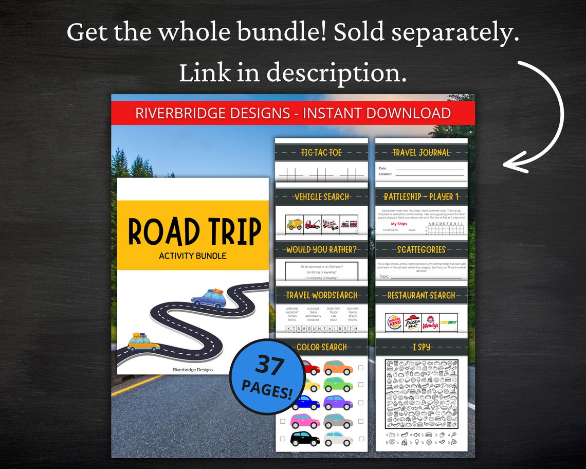 Road Trip Scavenger Hunts | Road Trip Games | Printable Activities for ...