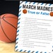 March Madness Trivia Game Printable March Madness Game for - Etsy