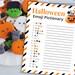 Halloween Emoji Pictionary Printable Halloween Game Halloween Activity ...