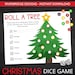 Roll A Tree Dice Game | Printable Christmas Game | Christmas Activity ...