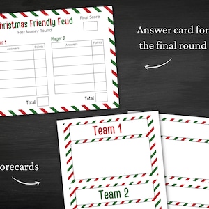 Christmas Friendly Feud | Printable Christmas Game | Christmas Activity ...