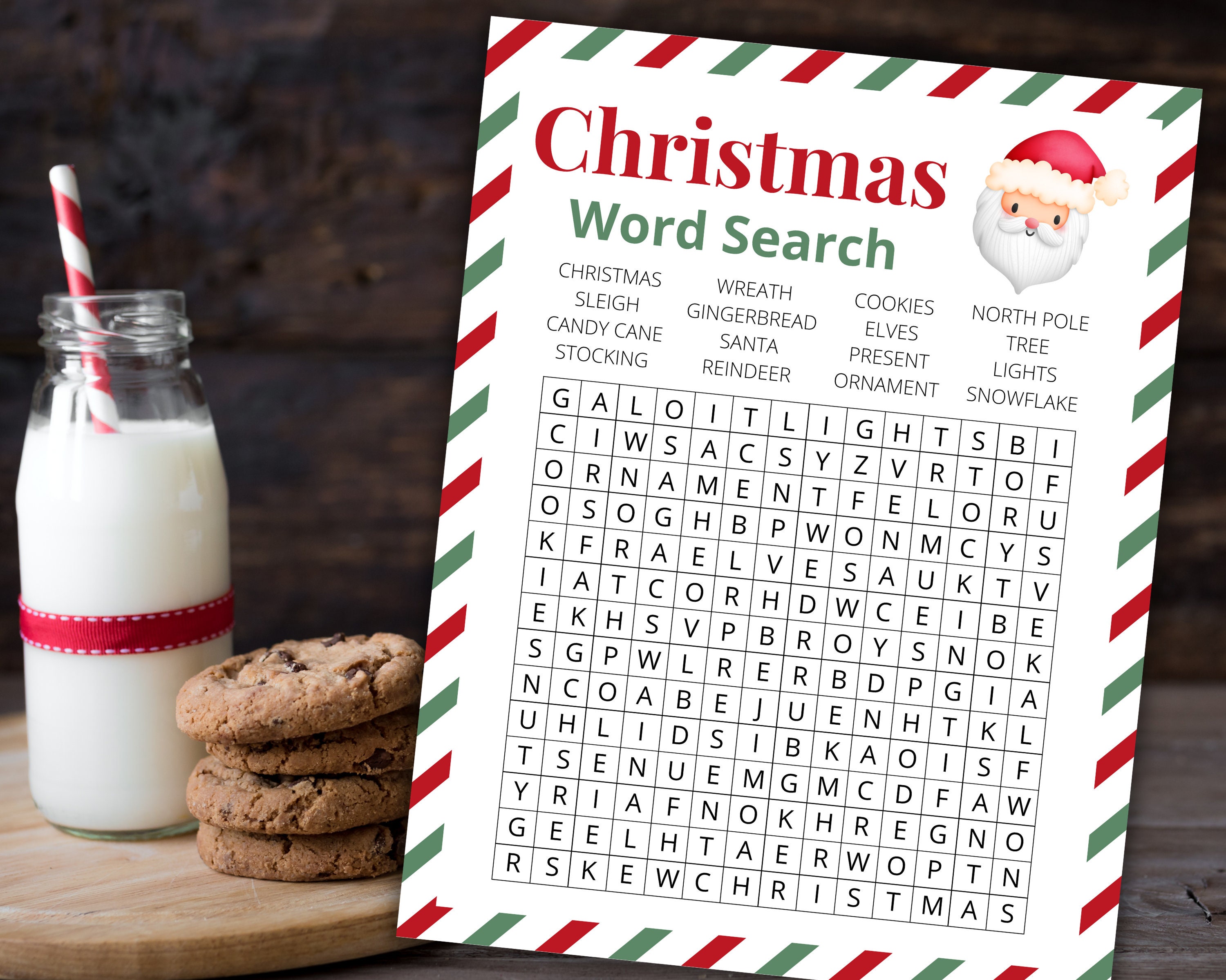 Christmas Word Search | Printable Christmas Game | Christmas Activity ...