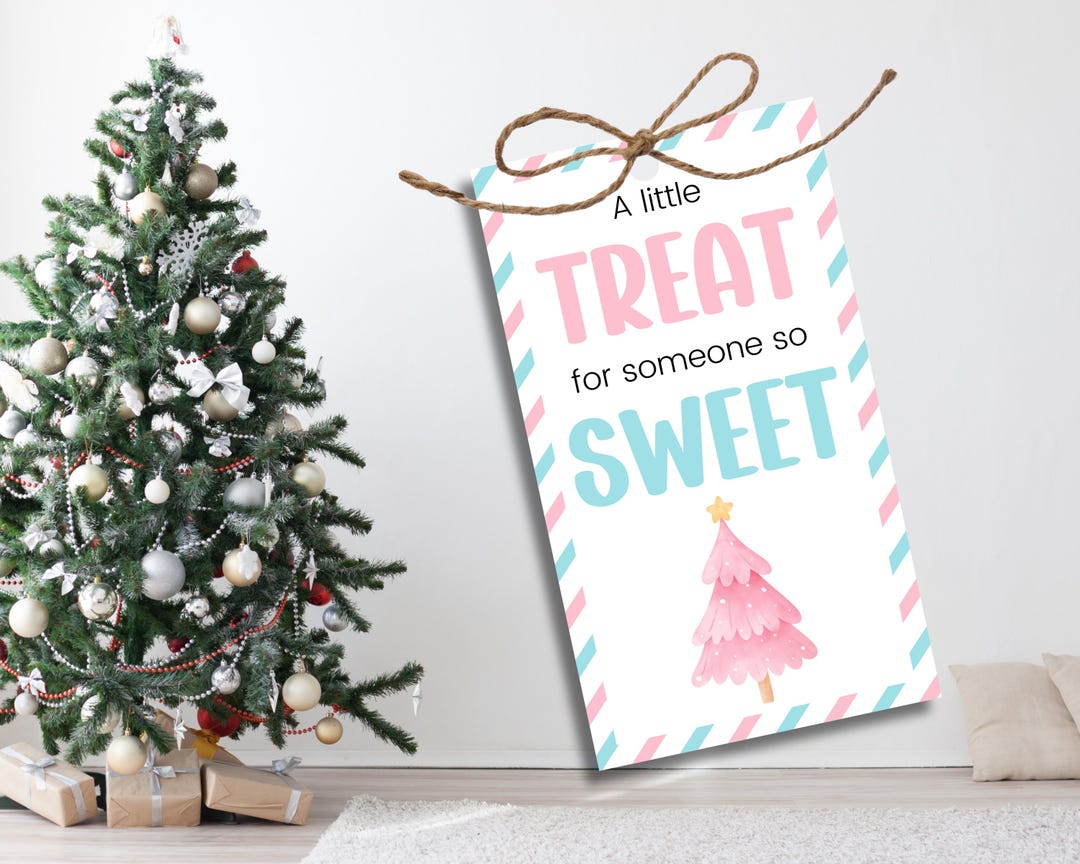 Christmas Gift Tags | Pink Sweet Treat Gift Tags | Printable Christmas ...