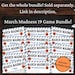 March Madness Squares | Printable March Madness Game | NCAA Basketball ...