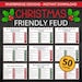 Christmas Friendly Feud | Printable Christmas Game | Christmas Activity ...