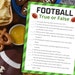 Football Trivia Game | Printable Football Game | Football Activity for ...