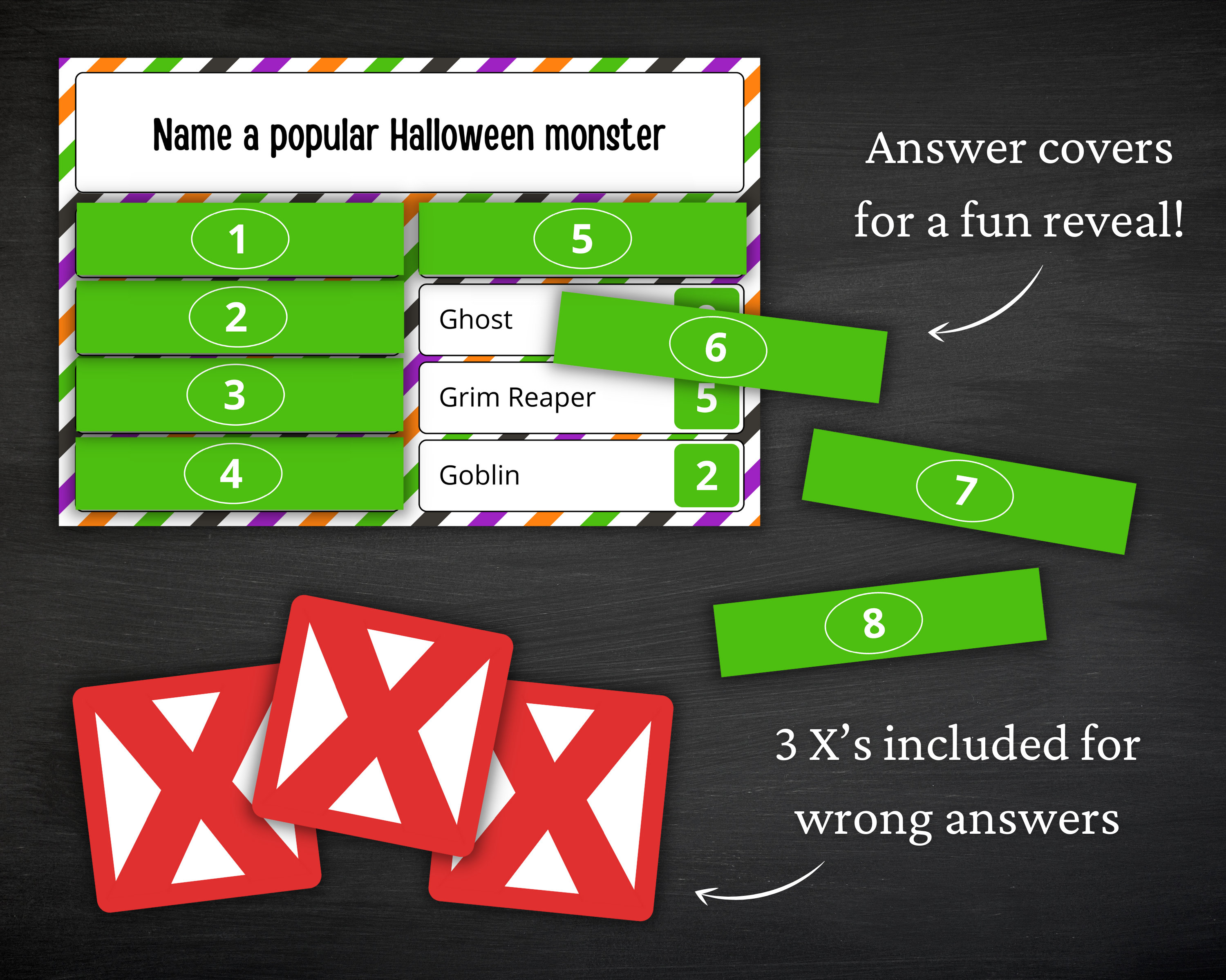 Halloween Friendly Feud | Printable Halloween Game | Halloween Activity ...