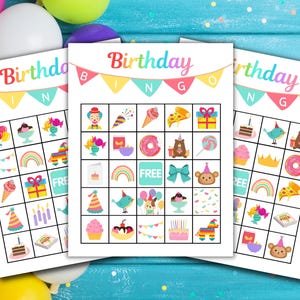 Birthday Bingo | Birthday Party Activities and Games | Printable ...