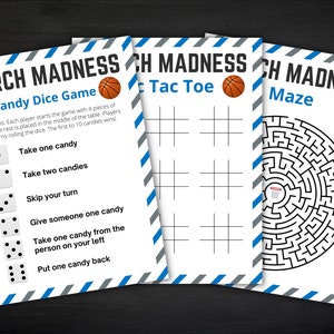 March Madness Game Bundle | Printable Basketball Games for Kids and ...