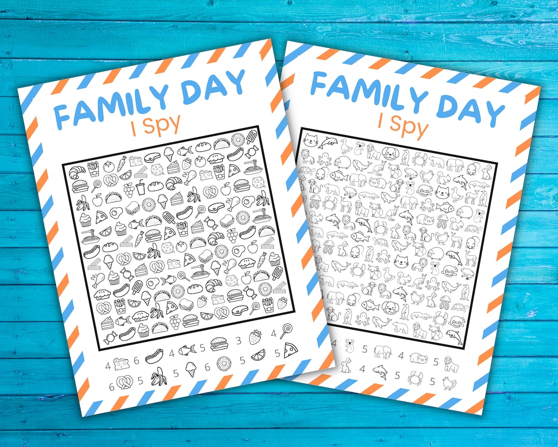 Family Day Game Bundle | Printable Family Day Games and Activities for ...