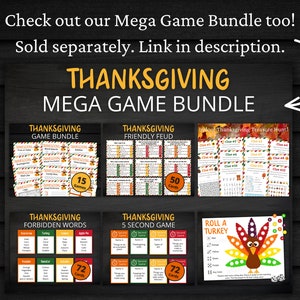 Thanksgiving Forbidden Words Printable Thanksgiving Game Thanksgiving ...
