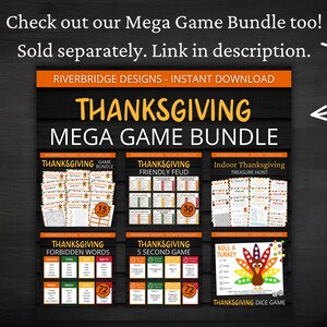 Thanksgiving Forbidden Words | Printable Thanksgiving Game ...