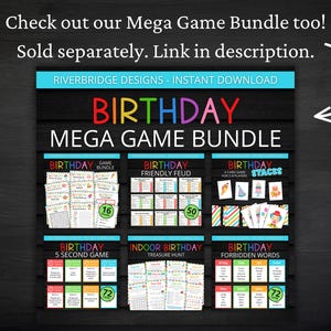 Birthday Friendly Feud | Printable Birthday Party Activity for Kids and ...