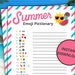 Summer Emoji Pictionary Printable Summer Game Summer Activity for Kids ...
