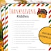 Thanksgiving Riddles | Printable Thanksgiving Game | Thanksgiving ...