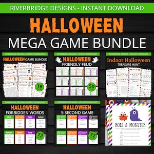 Halloween Mega Game Bundle | Printable Halloween Games for Kids and ...