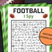 Football I Spy | Printable Football Game | Football Activity for Kids ...
