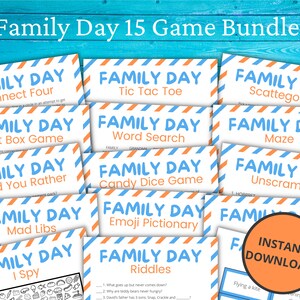 Family Day Game Bundle Printable Family Day Games and | Etsy Canada