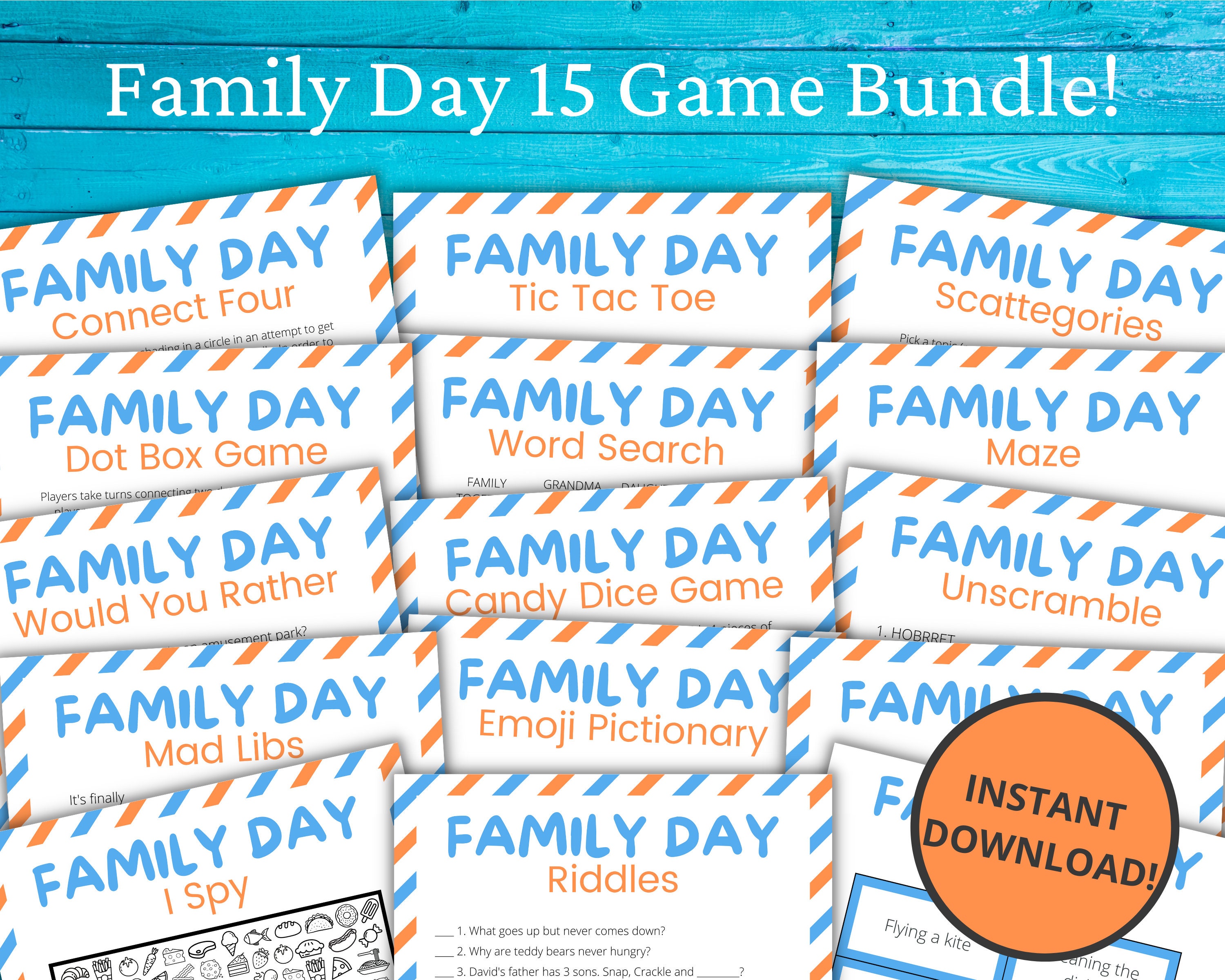 Family Day Game Bundle Printable Family Day Games and | Etsy Canada