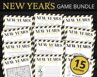 New Years Trivia Game New Years Eve Party Game New Years - Etsy