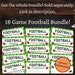 Football Mad Libs Printable Football Game Football - Etsy