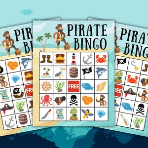 Pirate Bingo | Birthday Activities and Games | Printable Activities for ...