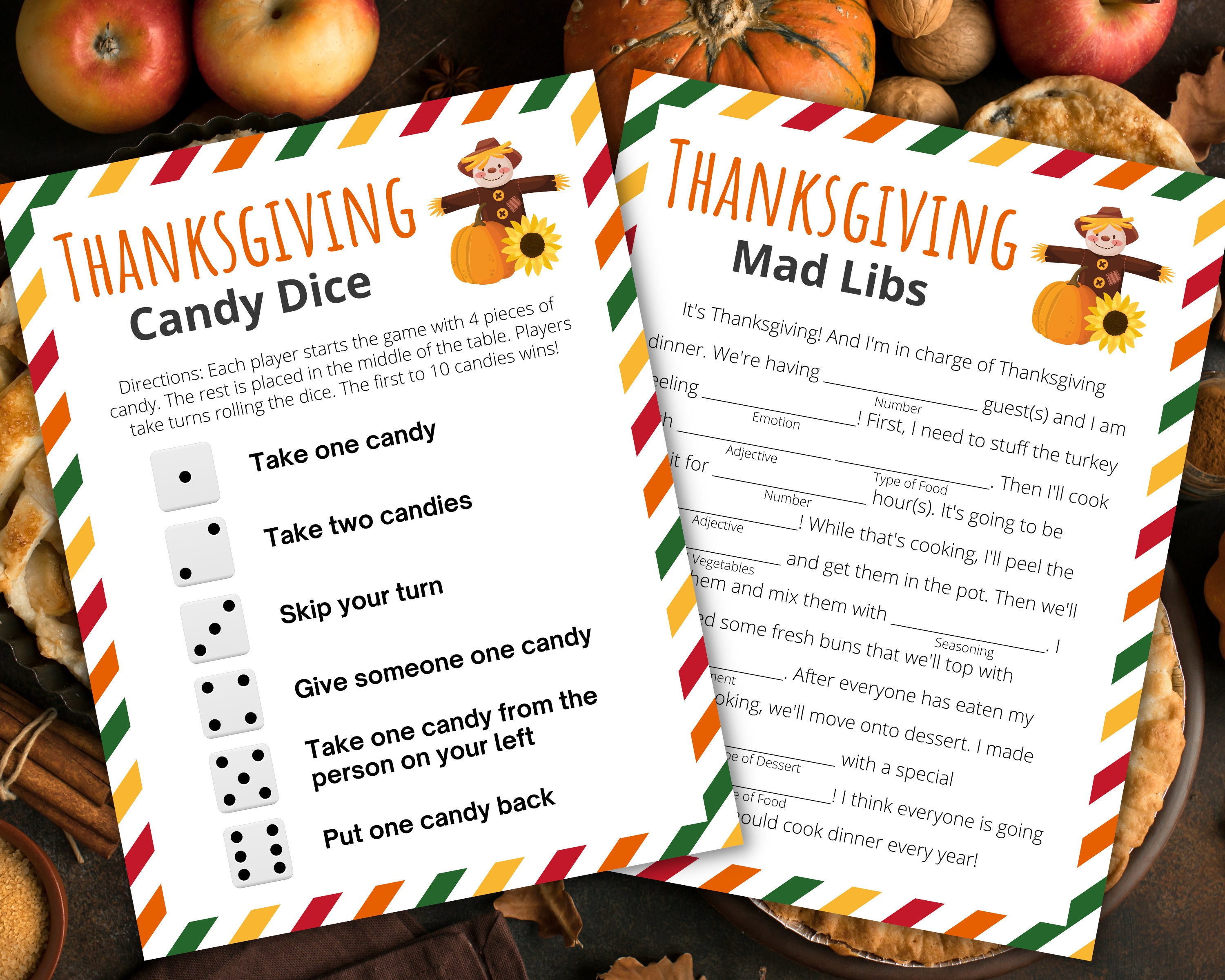 Thanksgiving Game Bundle | Printable Thanksgiving Games for Kids and ...