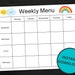 Daycare Weekly Menu | Printable Weekly Menu for Daycare, Preschool ...
