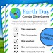 Earth Day Candy Dice Game | Printable Earth Day Games for Kids and ...