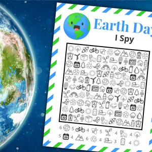 Earth Day I Spy Game Printable Earth Day Games for Kids and Adults ...