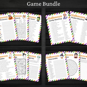 Halloween Mega Game Bundle | Printable Halloween Games for Kids and ...