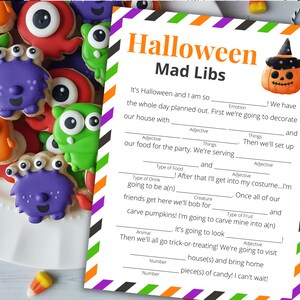 Halloween Mad Libs | Printable Halloween Game | Halloween Activity for ...
