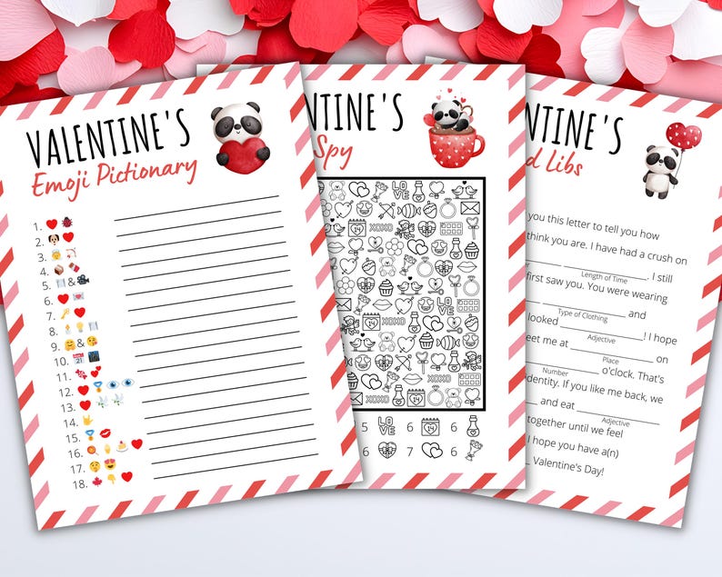 Valentine's Day Game Bundle | Printable Valentine's Day Games for Kids ...