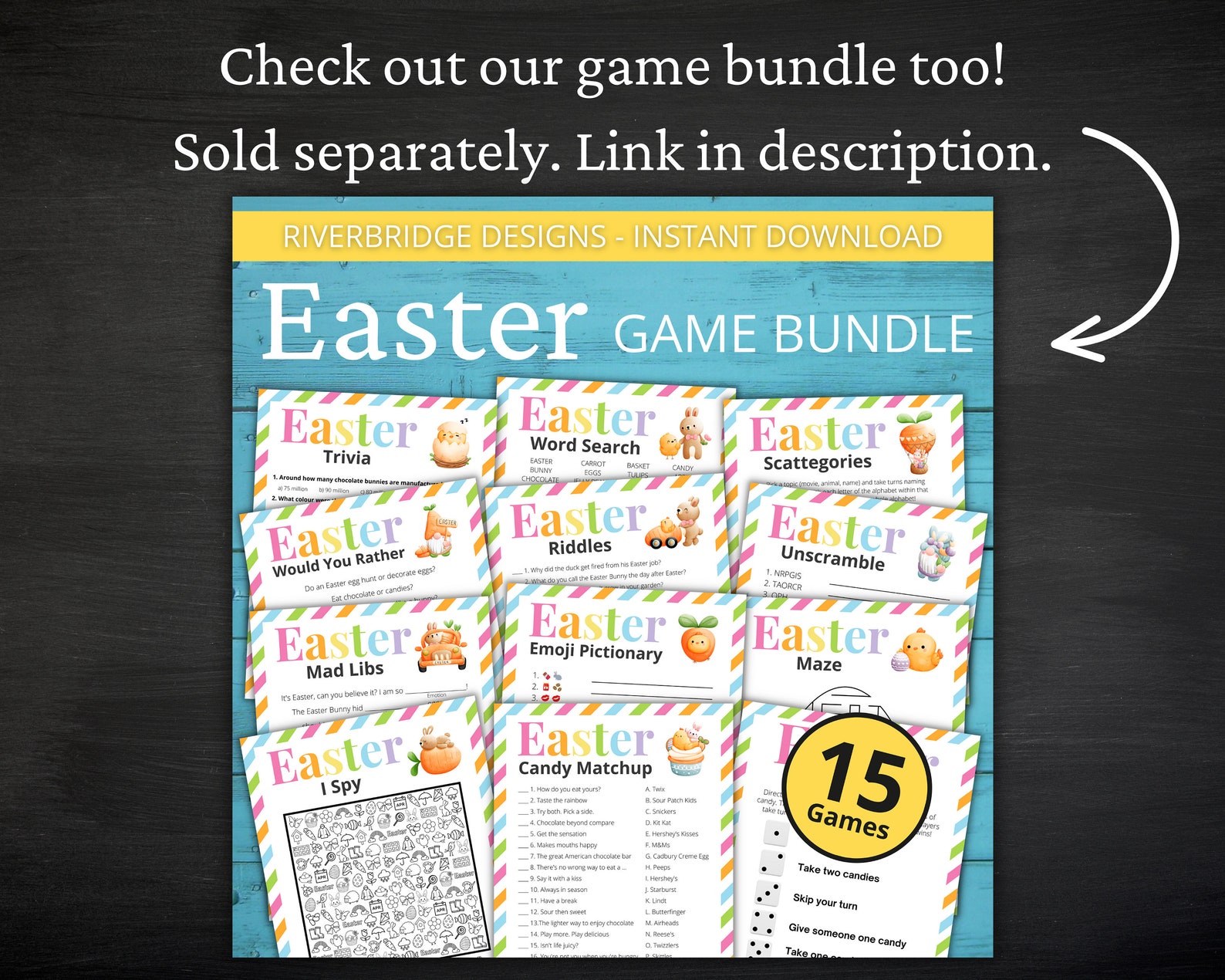 Easter 5 Second Game Printable Easter Activity for Kids and Adults ...