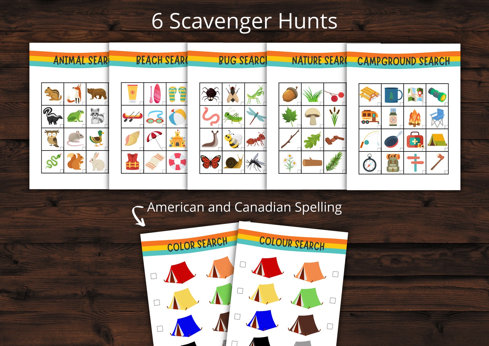 Camping Activity Bundle Camping Games Printable Activities - Etsy Canada