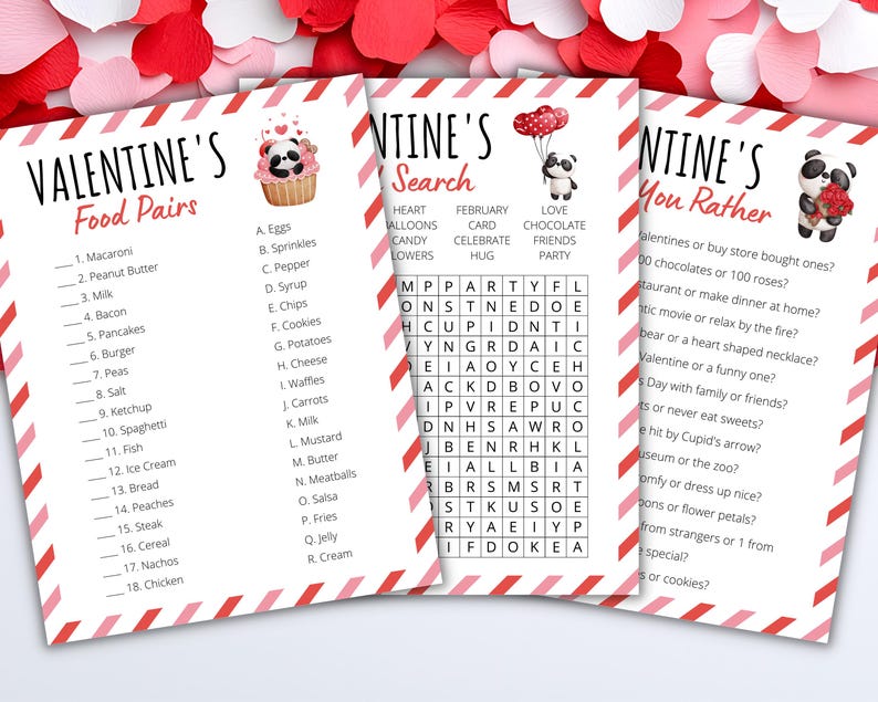 Valentine's Day Game Bundle | Printable Valentine's Day Games for Kids ...