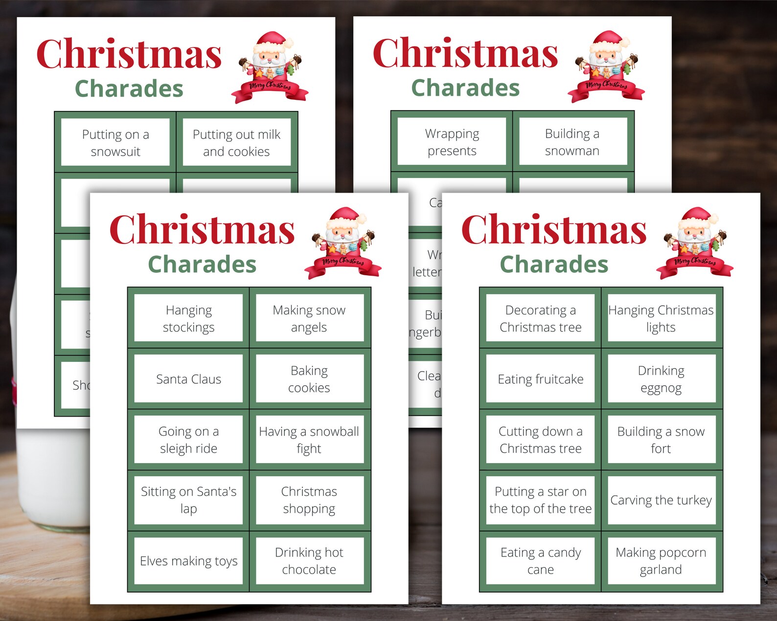 Christmas Game Bundle | Printable Christmas Games for Kids and Adults ...