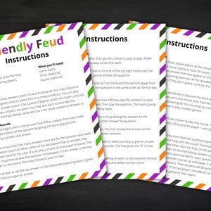 Halloween Friendly Feud | Printable Halloween Game | Halloween Activity ...