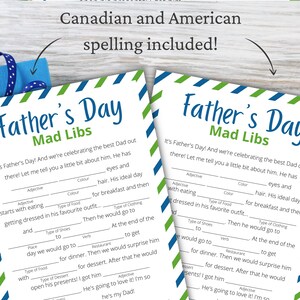 Father's Day Mad Libs | Printable Father's Day Games for Kids and ...