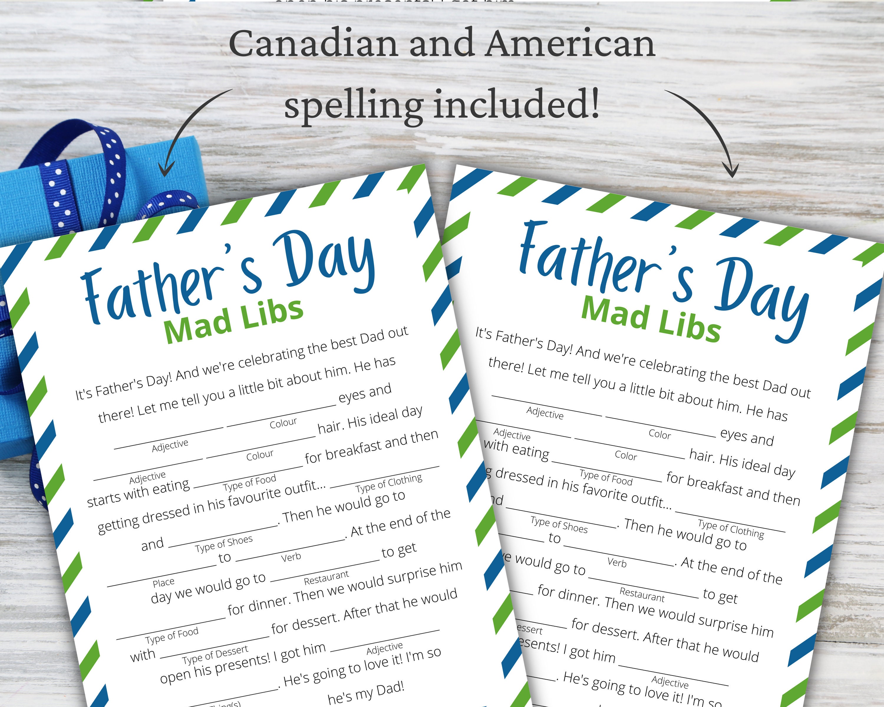 Father's Day Mad Libs | Printable Father's Day Games for Kids and ...