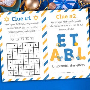 Indoor Hanukkah Treasure Hunt for Older Kids | Hanukkah Scavenger Hunt ...