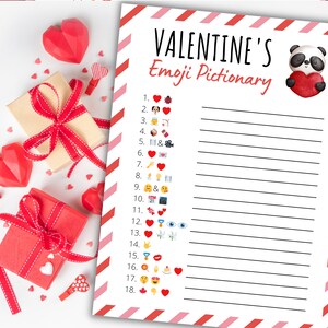 Valentine's Day Emoji Pictionary | Valentine's Party Games | Valentines ...